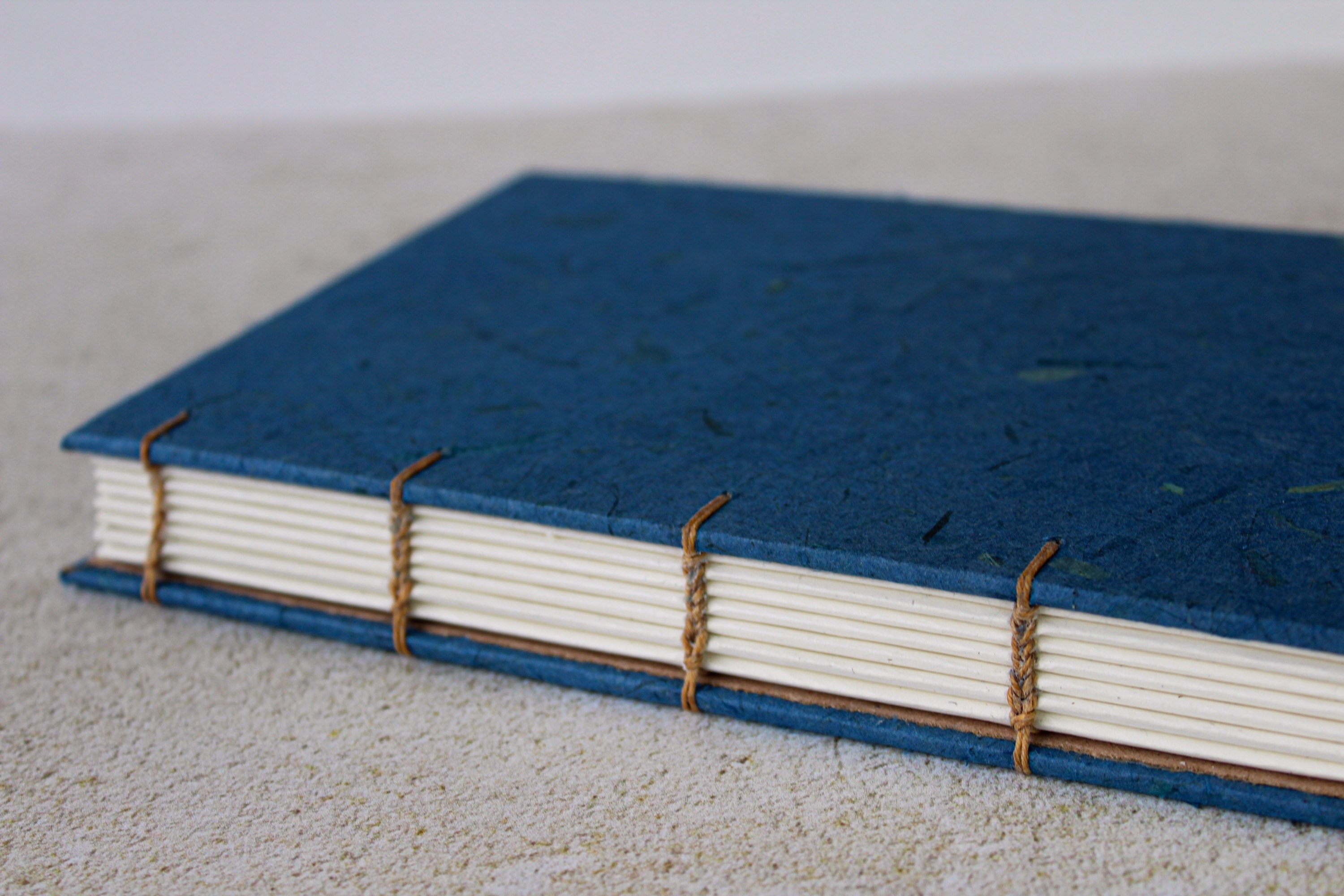 Blue Eco Friendly Handcrafted Hardcover Journal Notebook Sketchbook ...