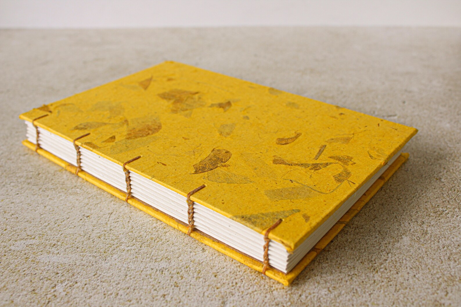 Yellow Leaf Journal. Notebook Journal. Diary Journal. Eco - Etsy UK