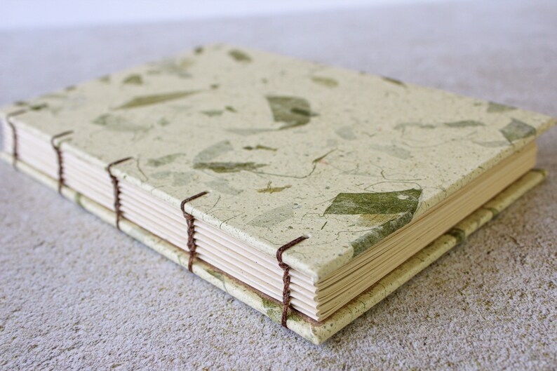 Green Leaf Journal. Notebook Journal. Diary Journal. Eco - Etsy