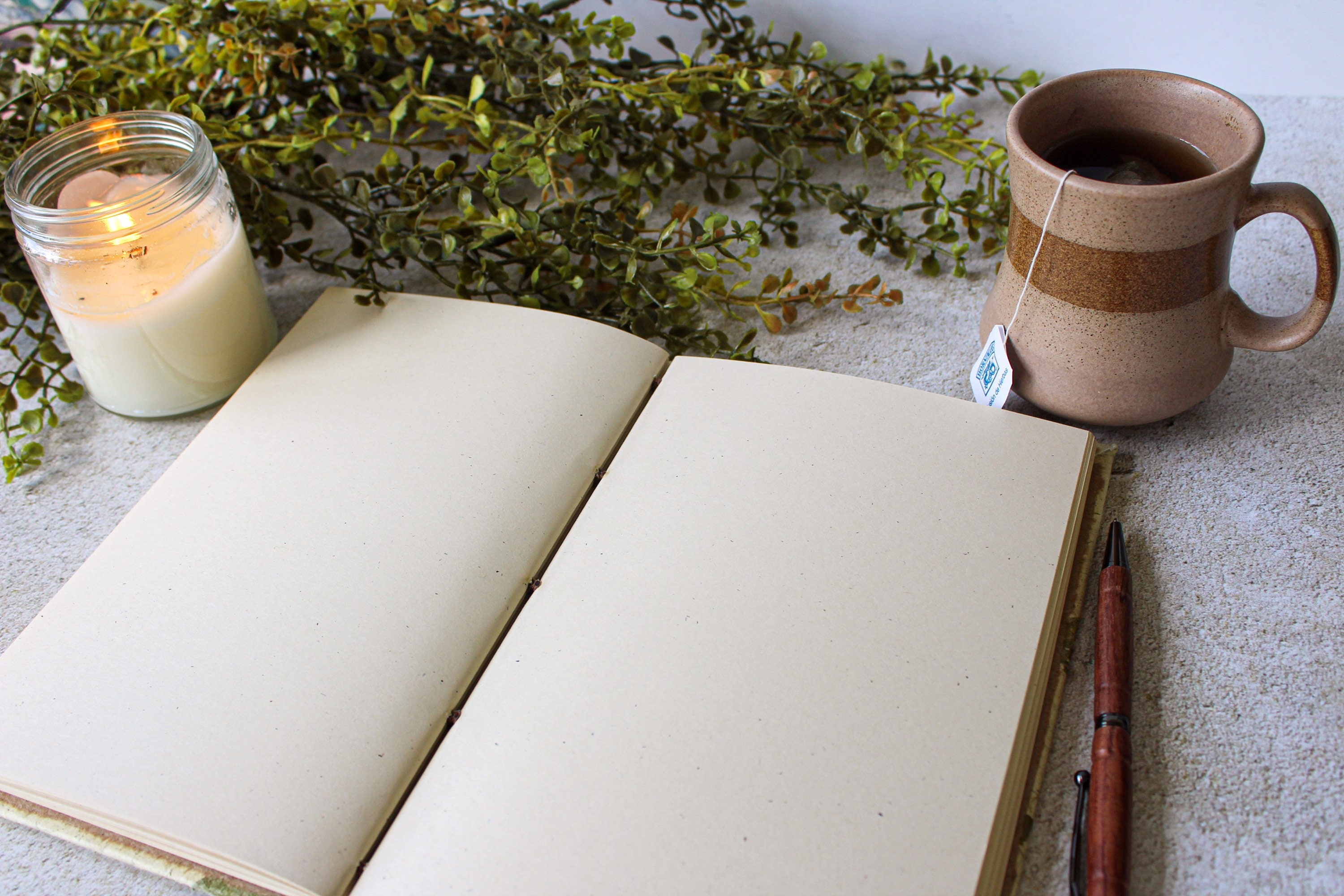 Green Leaf Journal. Notebook Journal. Diary Journal. Eco - Etsy