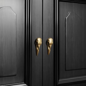 Raven Skull Cabinet Wardrobe Door Knobs, Modern Drawer Knob Handles ...