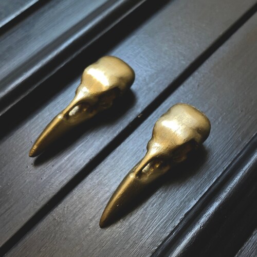 Raven Skull Cabinet Wardrobe Door Knobs Modern Drawer Knob - Etsy