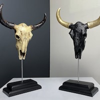 Bull Skull Neon Sign, Cow Skull Led Neon, Animal With Horns Light Sign ...