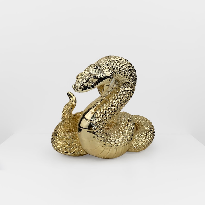 Snake Serpent Sculpture Statue Ornament Animal Figure - Etsy