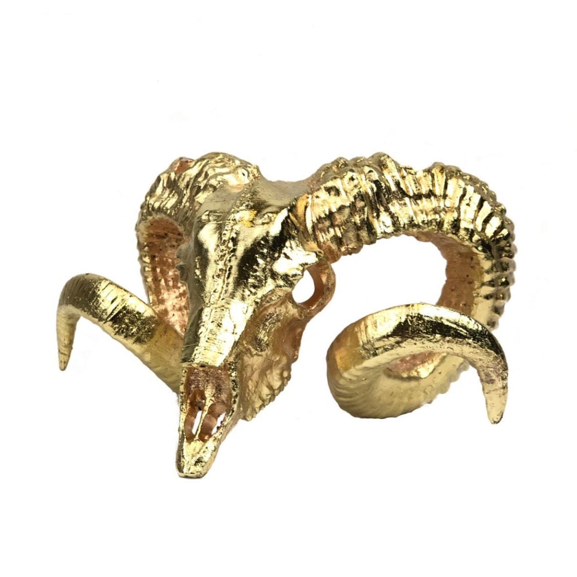 Gold Ram Skull Ornament Special Edition Gold Plated Home - Etsy