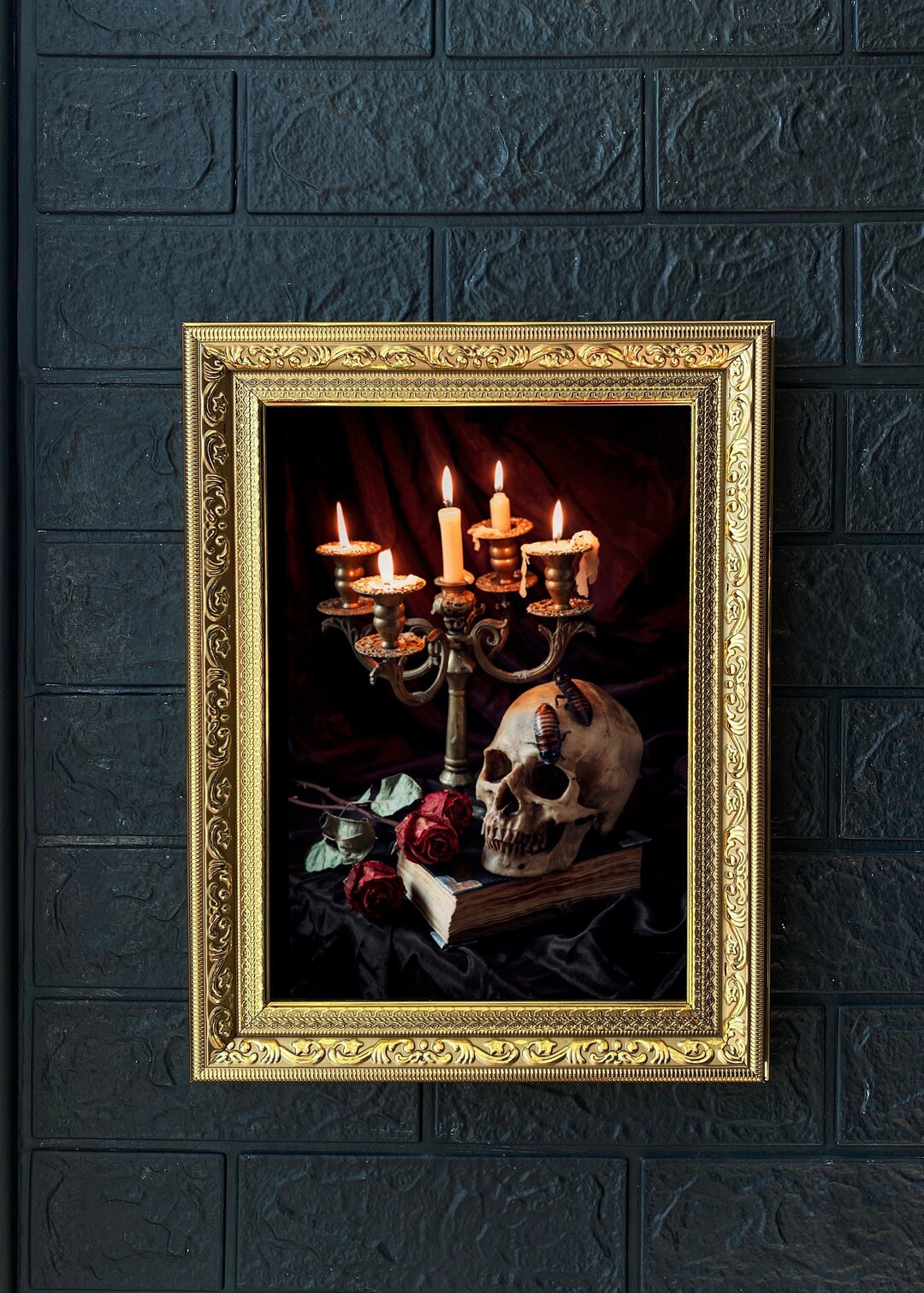 Gold Wall Frame Gallery Wall Art Gothic Home Decor - Etsy