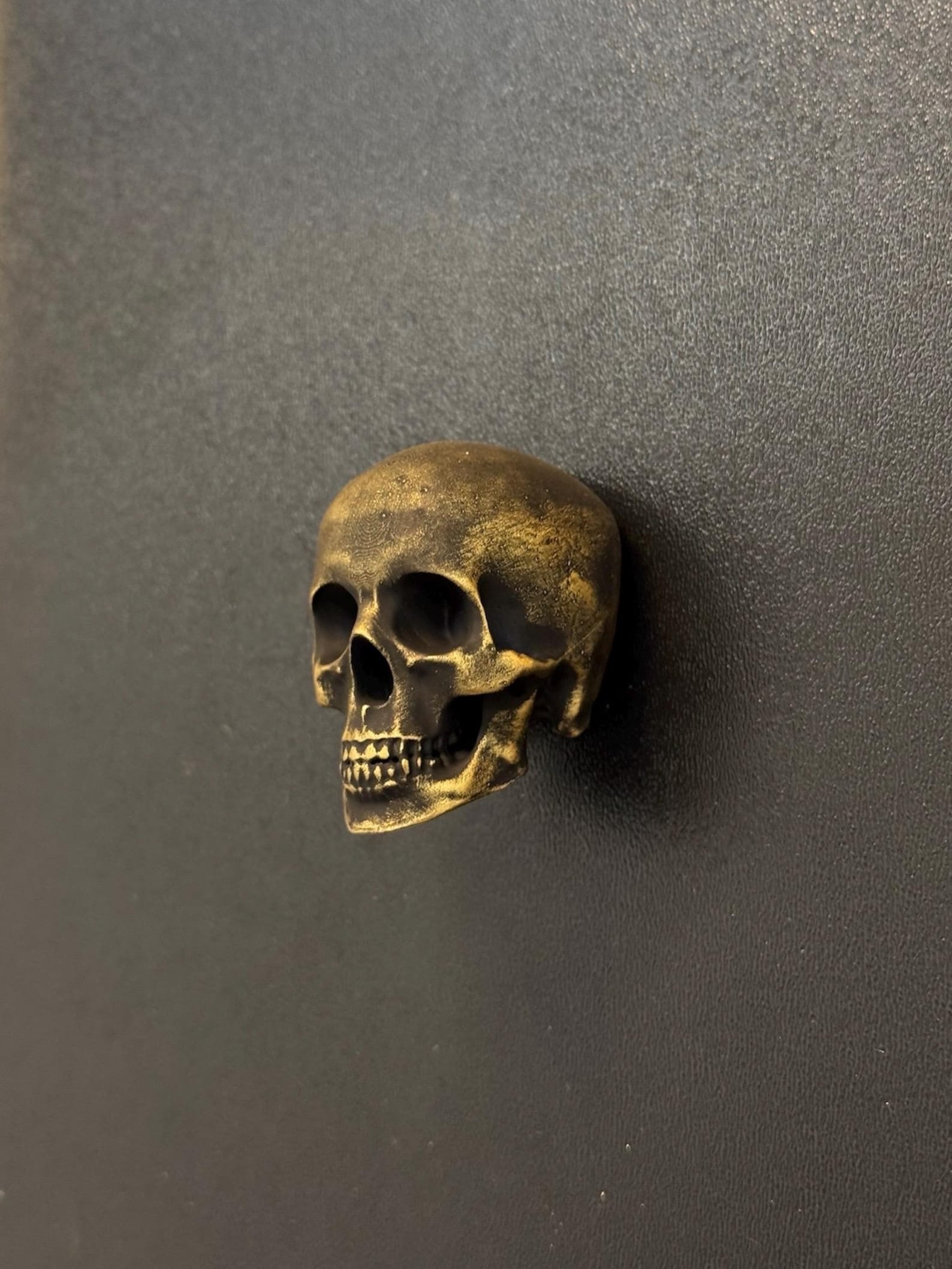 Gold Skull Drawer Pull – Gothic Cabinet Knob, Skeleton Hardware ...