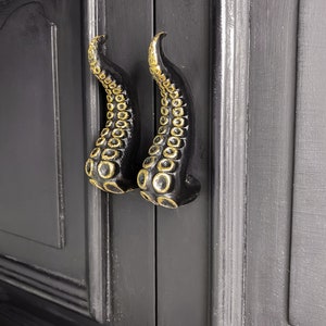 Octopus Cabinet Wardrobe Door Knobs, Modern Drawer Knob Handles ...