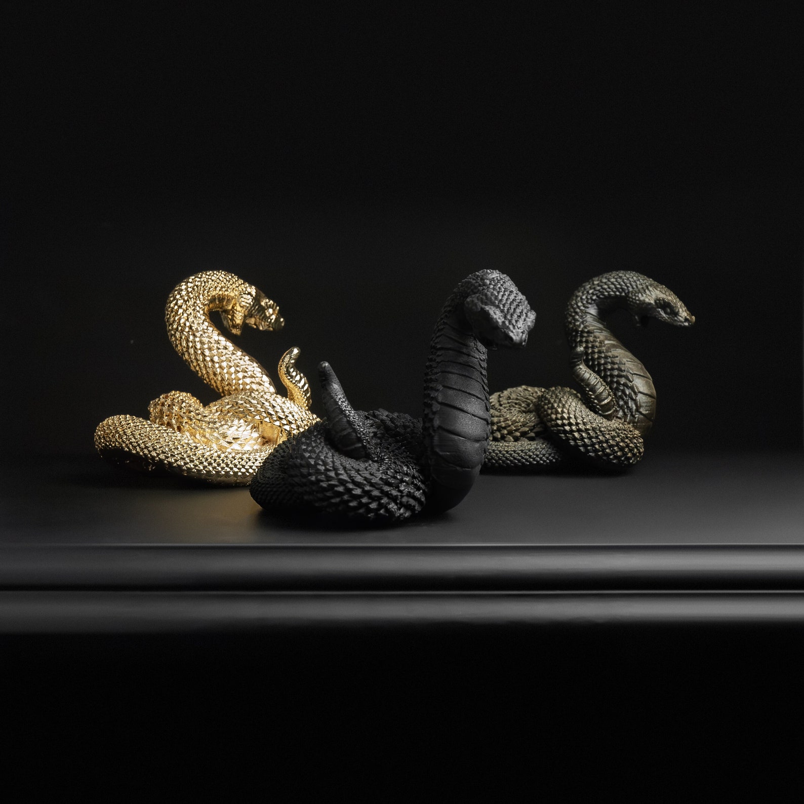 Snake Serpent Sculpture Statue Ornament, Animal Figure, Mythical ...