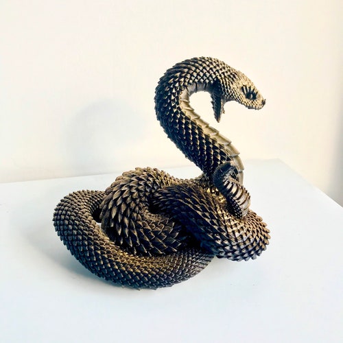 Snake Serpent Sculpture Statue Ornament Animal Figure - Etsy