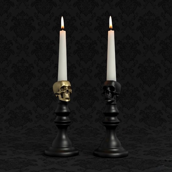Gothic Candlesticks - Etsy UK