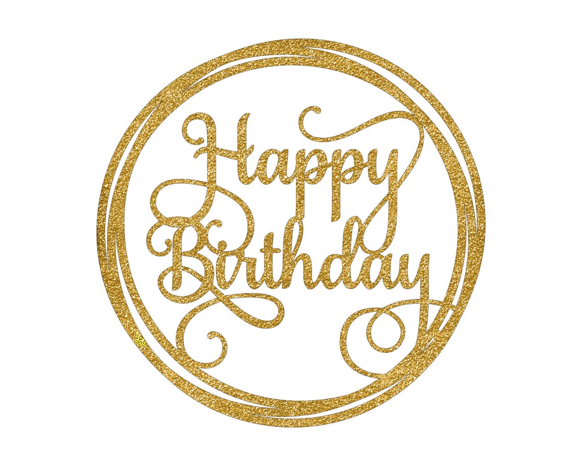 Happy Birthday Circle - Etsy