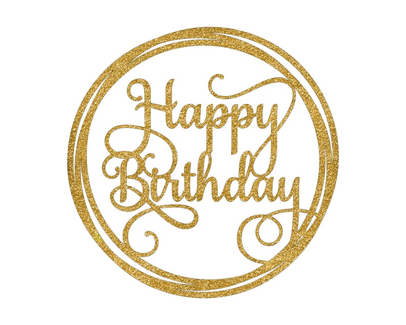 Happy Birthday Circle - Etsy