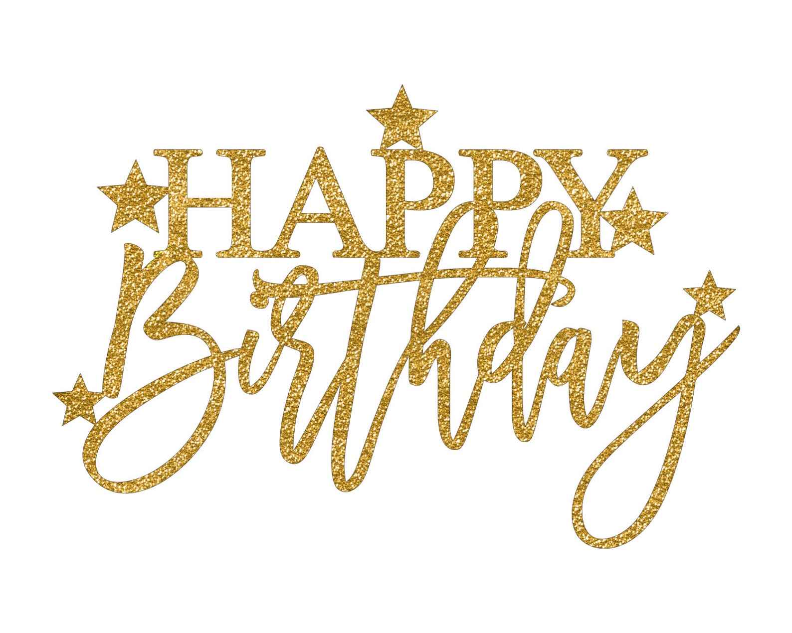 Happy Birthday Stars - Etsy