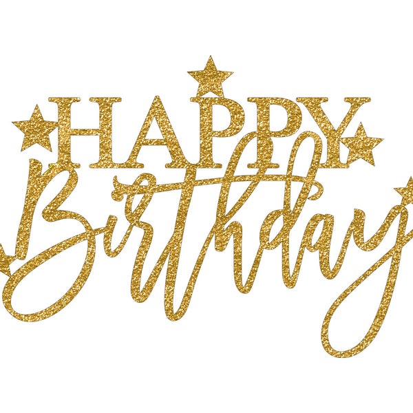 Happy Birthday Stars - Etsy