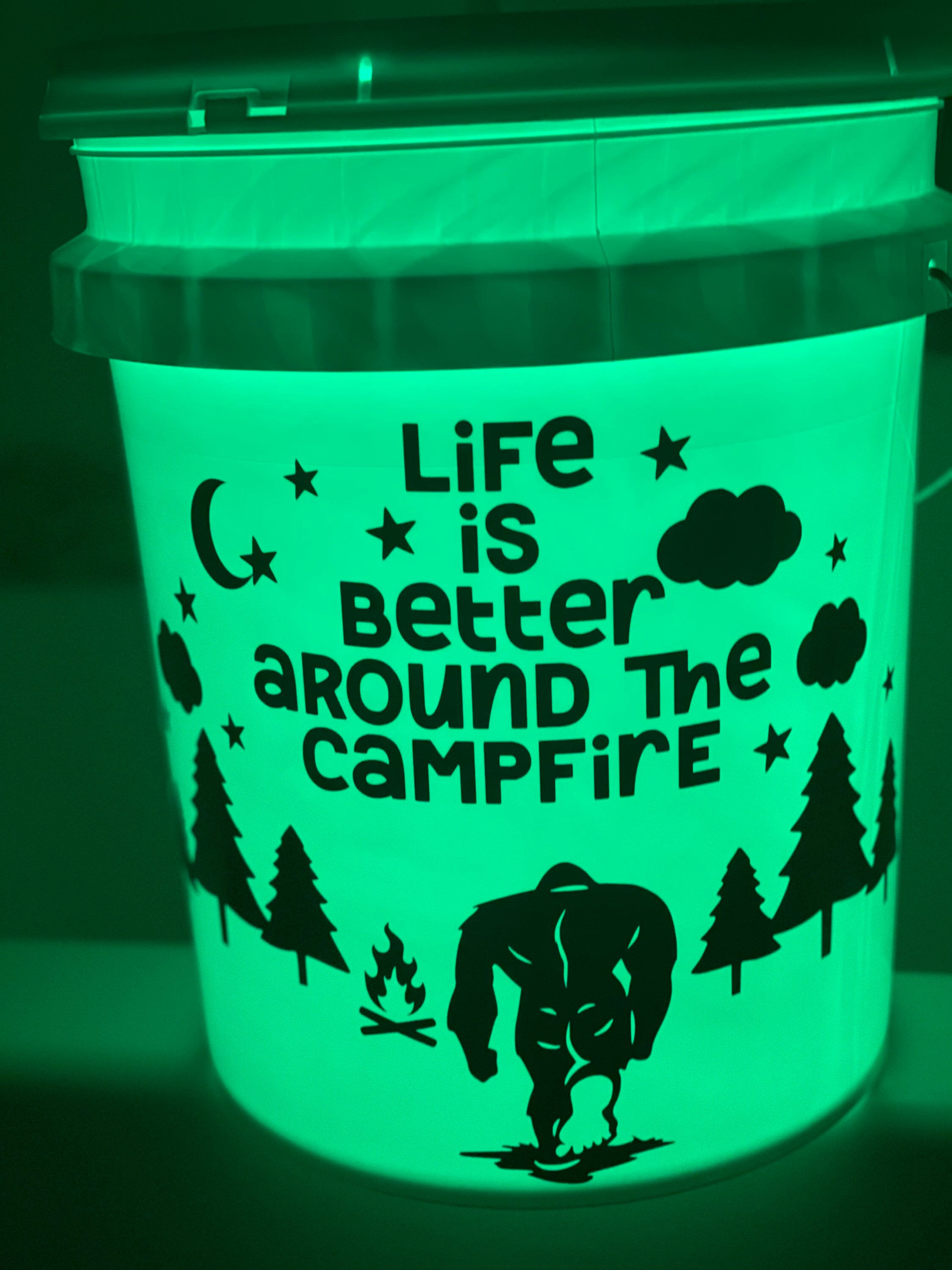 Glow Bucket Big Foot Decal - Etsy