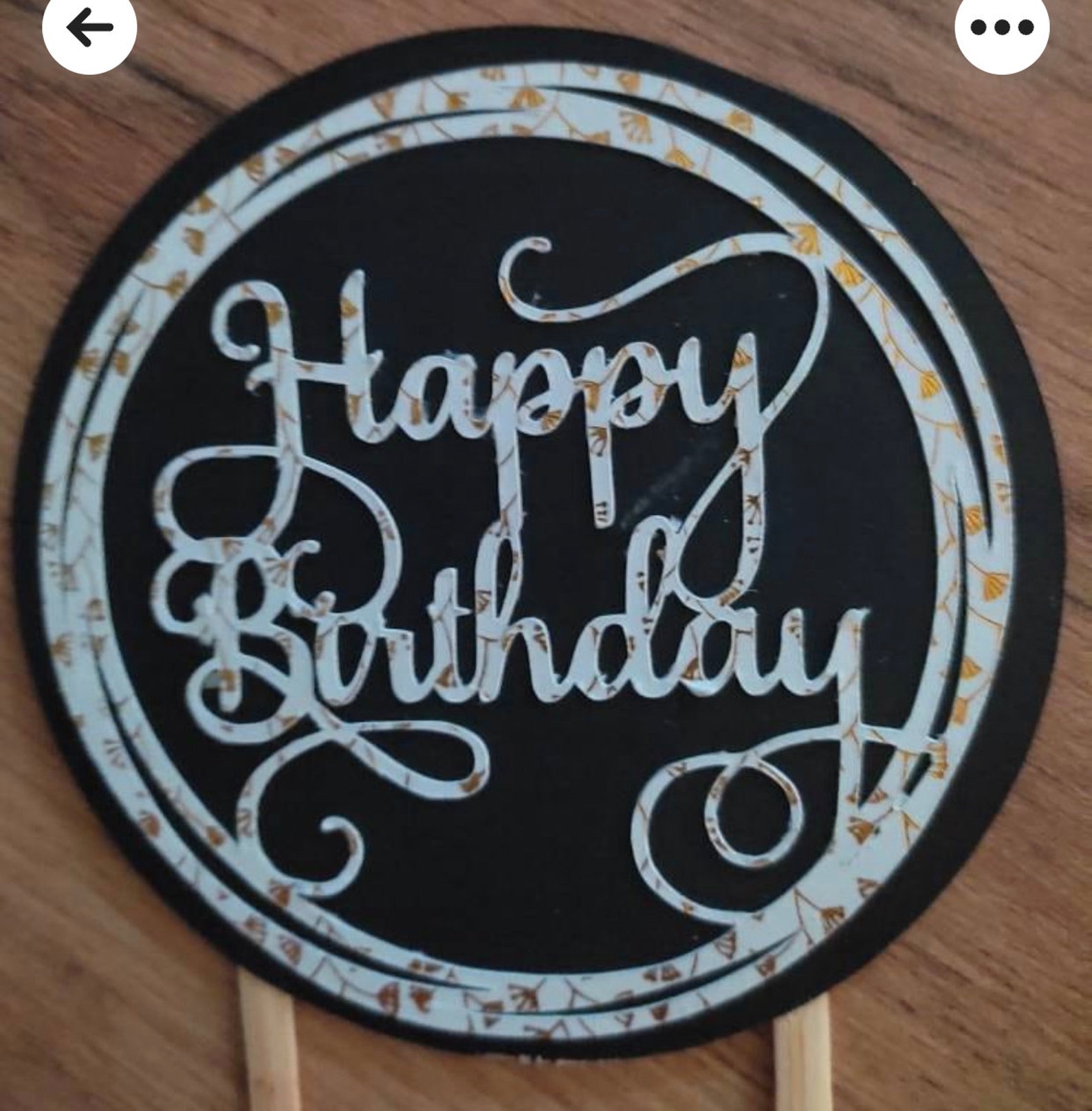 Happy Birthday Circle - Etsy