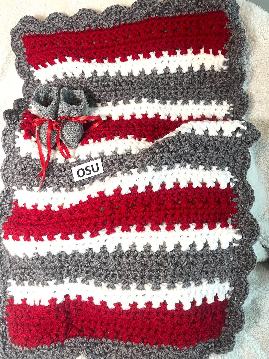 Ohio State Baby Blanket, Baby Blanket, OSU Baby, Baby Gift, Bucks Baby ...