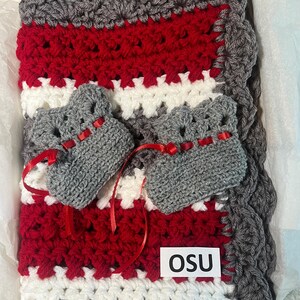 Ohio State Baby Blanket, Baby Blanket, OSU Baby, Baby Gift, Bucks Baby ...