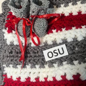 Ohio State Baby Blanket, Baby Blanket, OSU Baby, Baby Gift, Bucks Baby ...