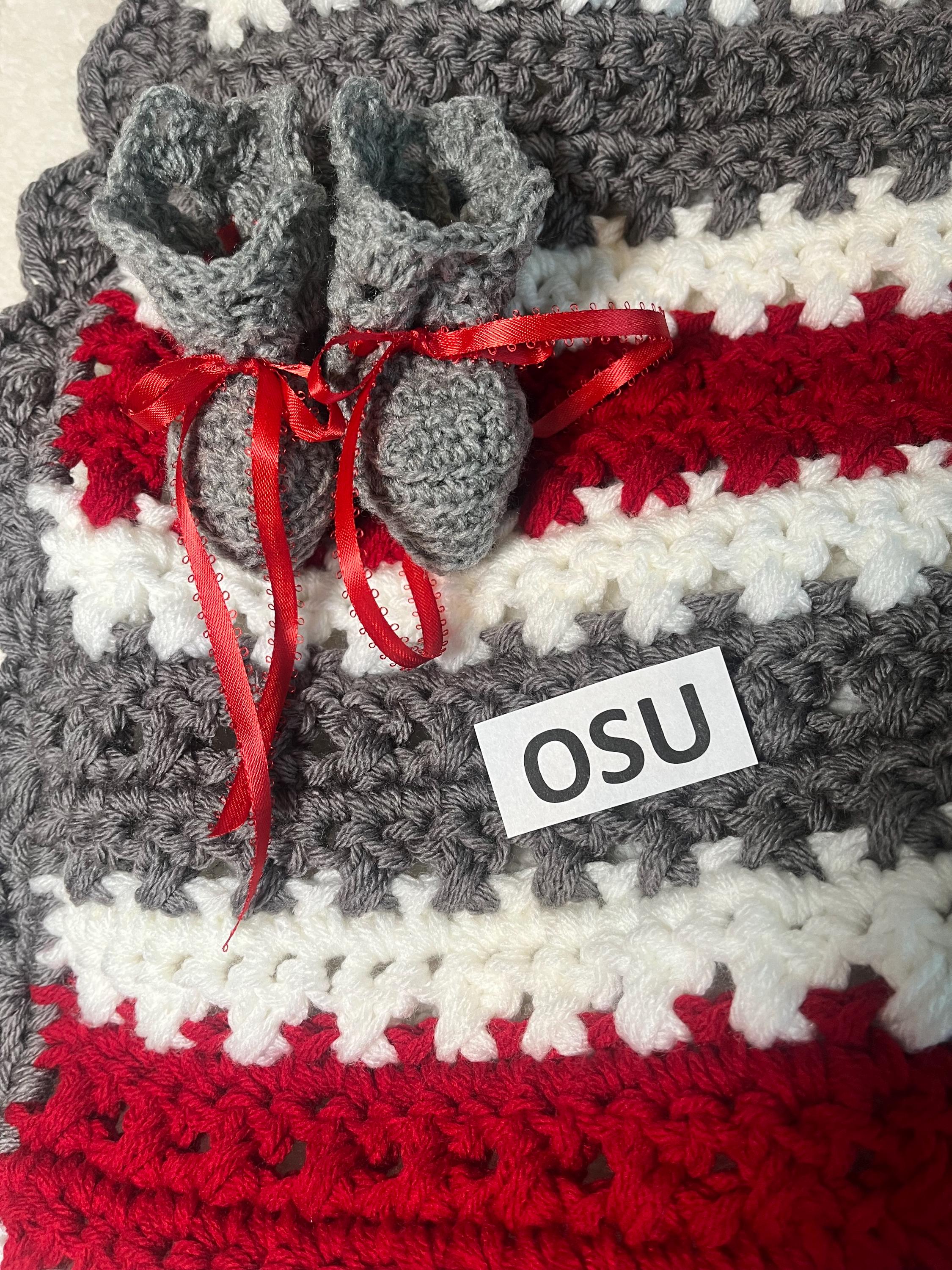 Ohio State Baby Blanket, Baby Blanket, OSU Baby, Baby Gift, Bucks Baby ...