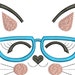 Cute Cat Face Machine Embroidery Designs , Animal Machine File ...