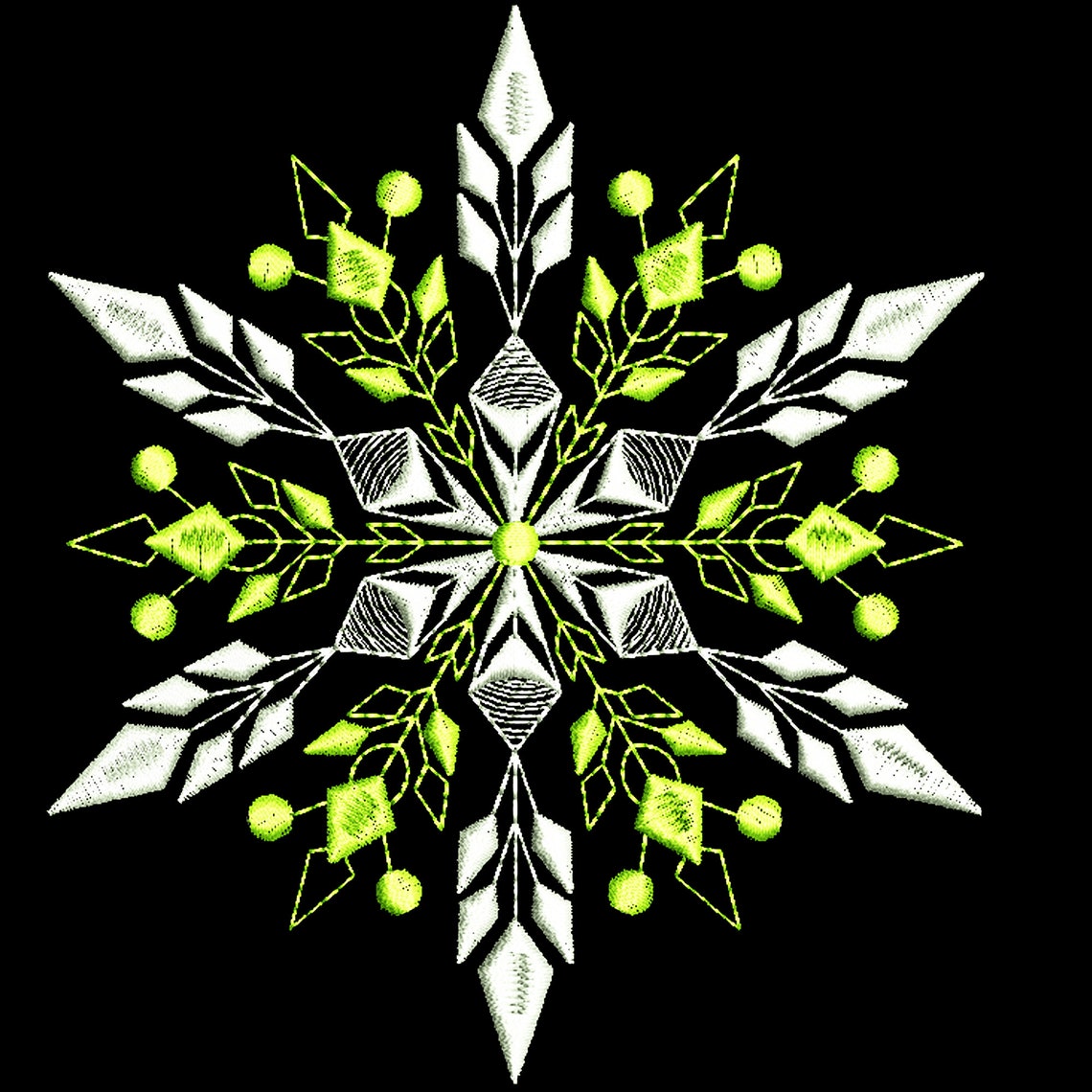 Snowflake Machine Embroidery Design, Snow Embroidery Designs. the ...