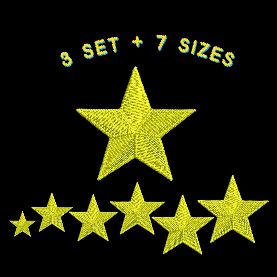 Star Embroidery Design, Stars Embroidery Designs. the Pattern of ...