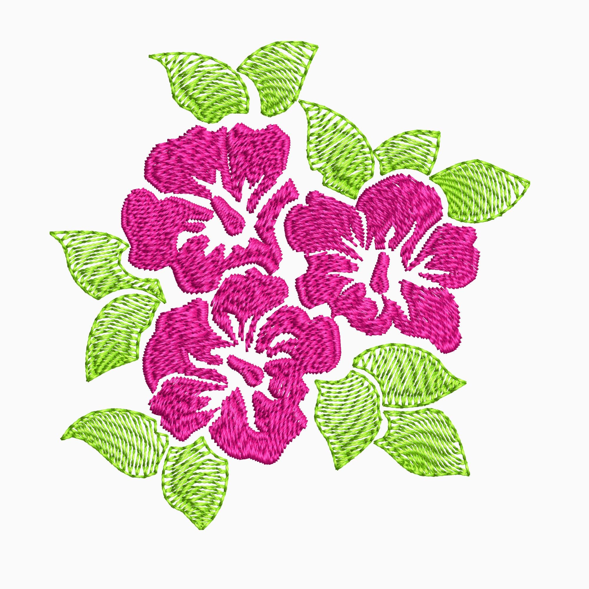 Floral Bunch Machine Embroidery Design, Mini Flower Machine Embroidery ...