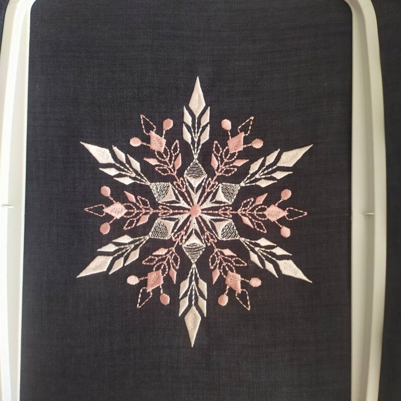 Snowflake Machine Embroidery Design, Snow Embroidery Designs. the ...