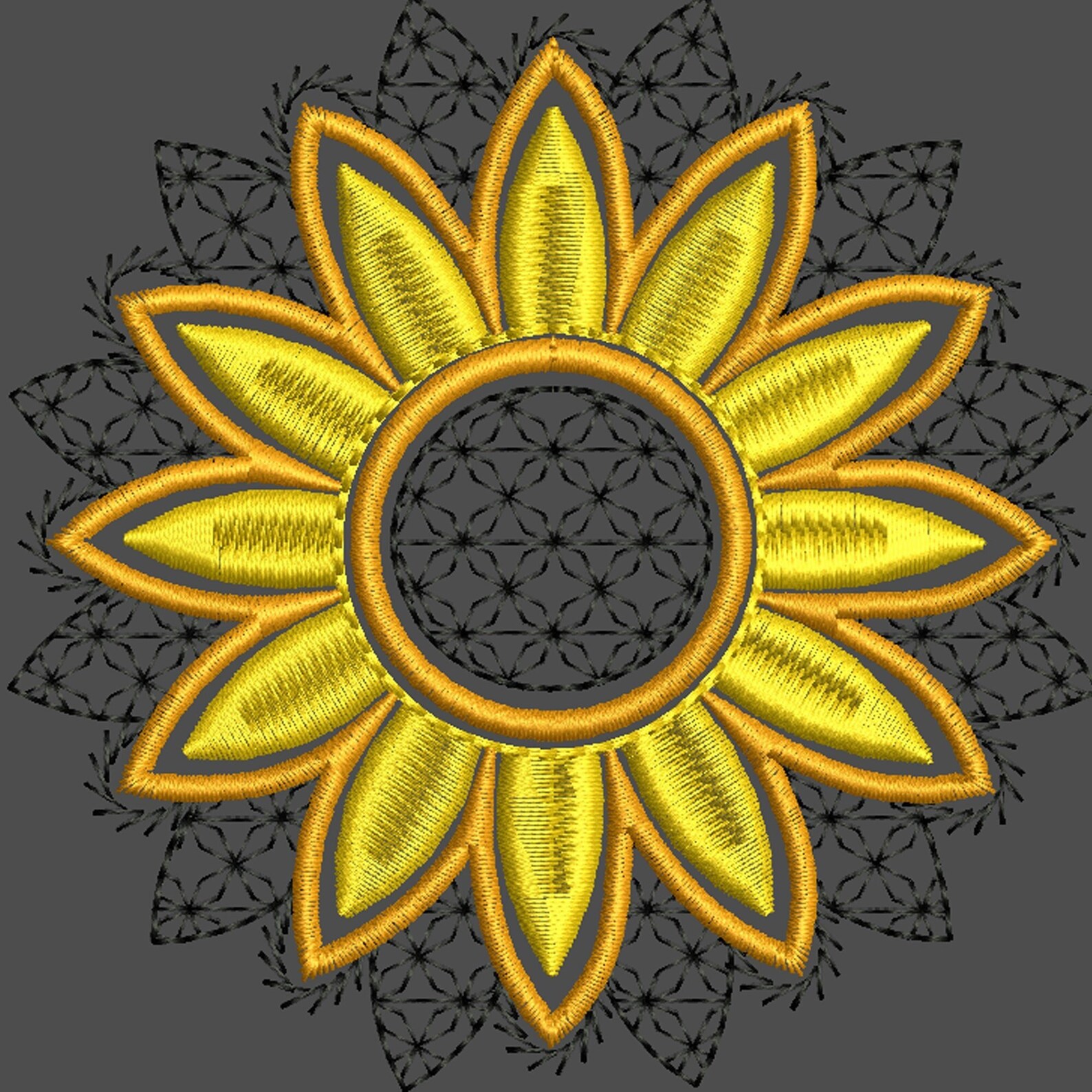Sunflower Machine Embroidery Designs, Sunflower Embroidery, Flowers ...