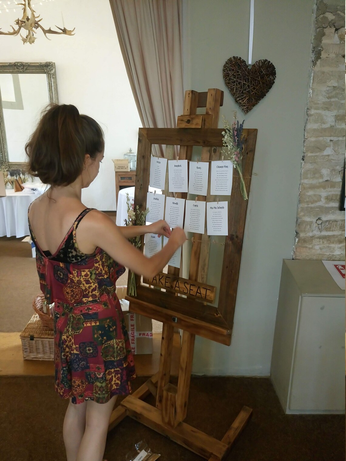 Wedding Seating Plan Frame - Etsy UK