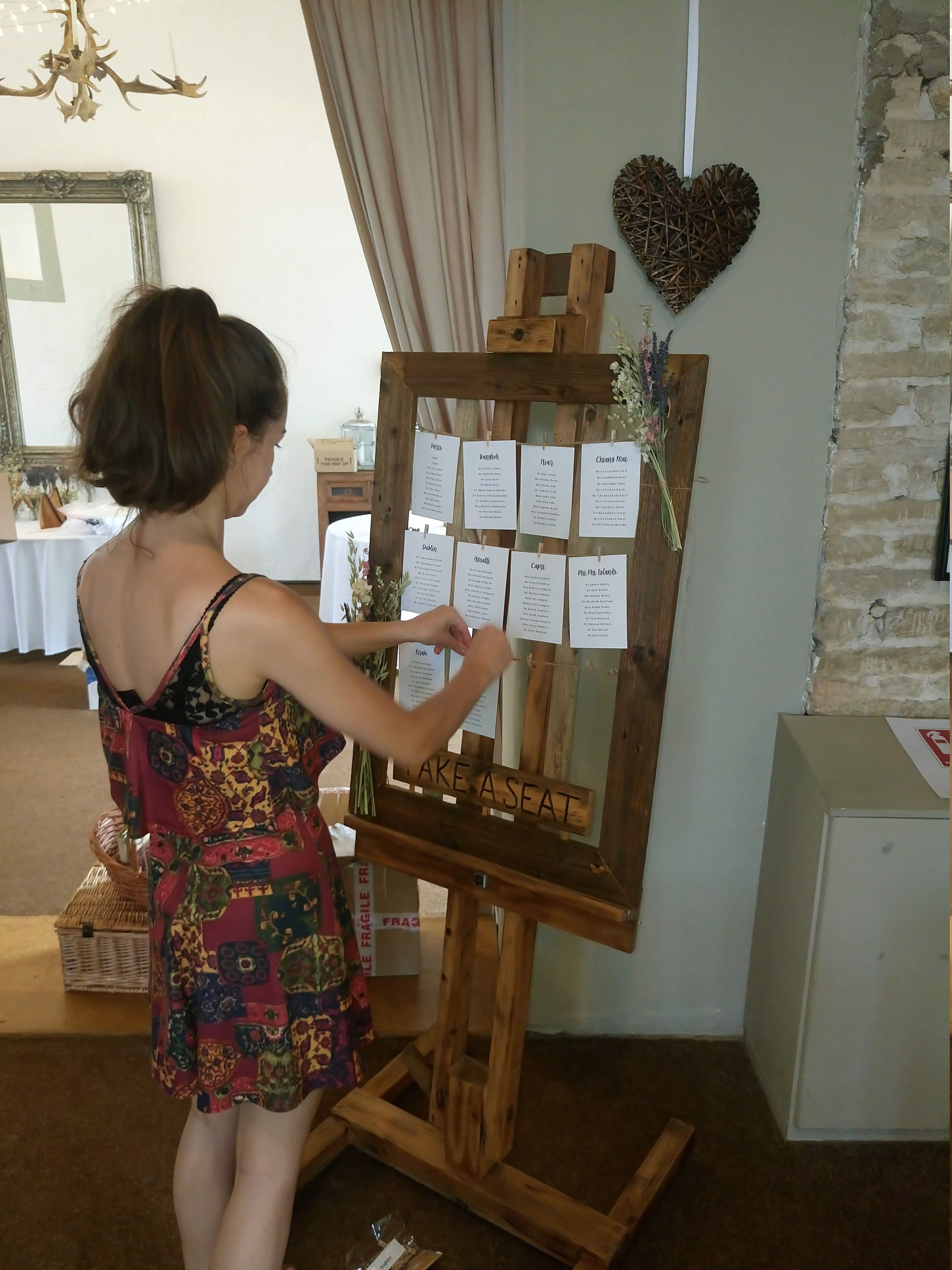 Wedding Seating Plan Frame - Etsy UK