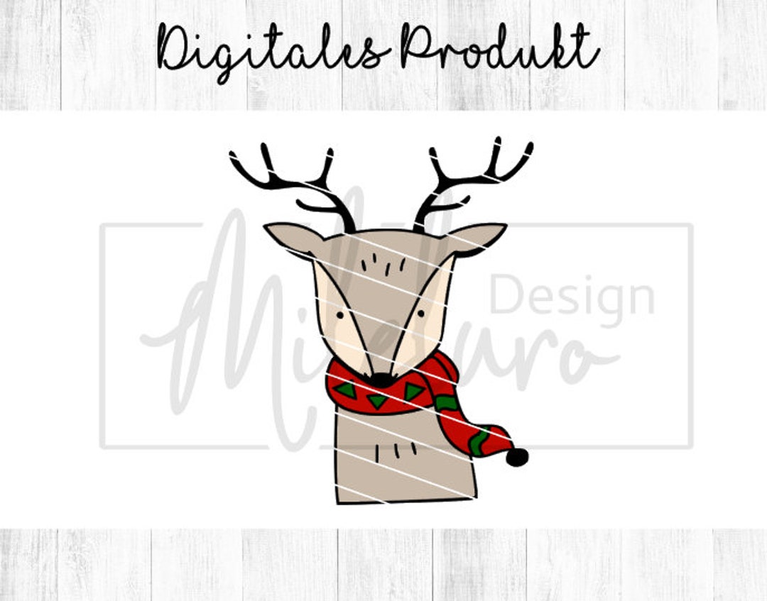 Plotterdatei Hirsch SVG DXF PNG - Etsy.de