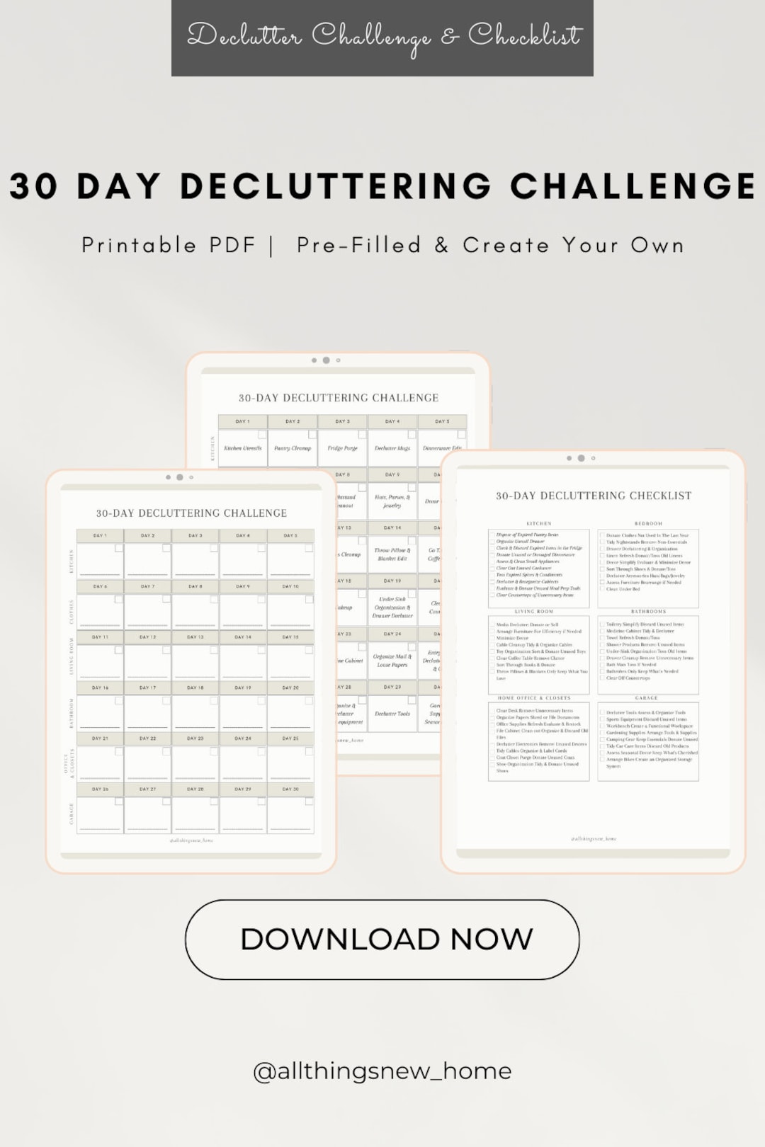 30-day Declutter Challenge, Your Guide to Decluttering in a Month ...