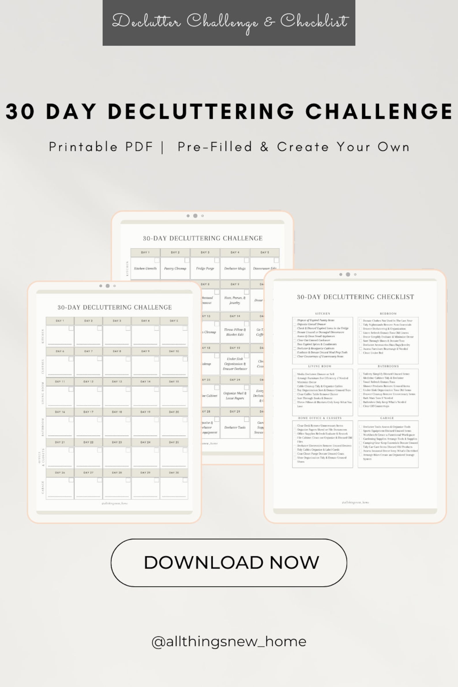 30-day Declutter Challenge, Your Guide to Decluttering in a Month ...