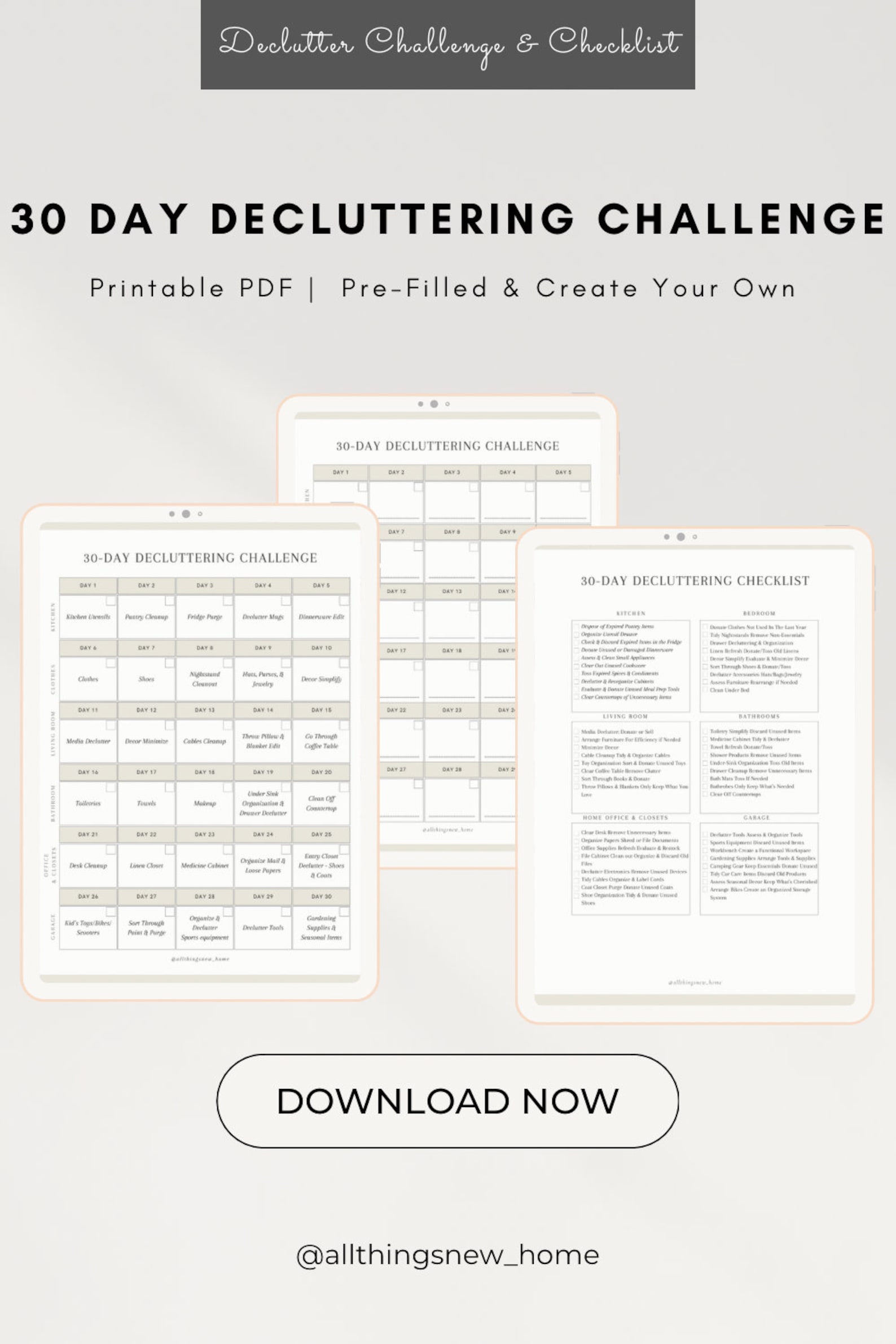 30-day Declutter Challenge, Your Guide to Decluttering in a Month ...