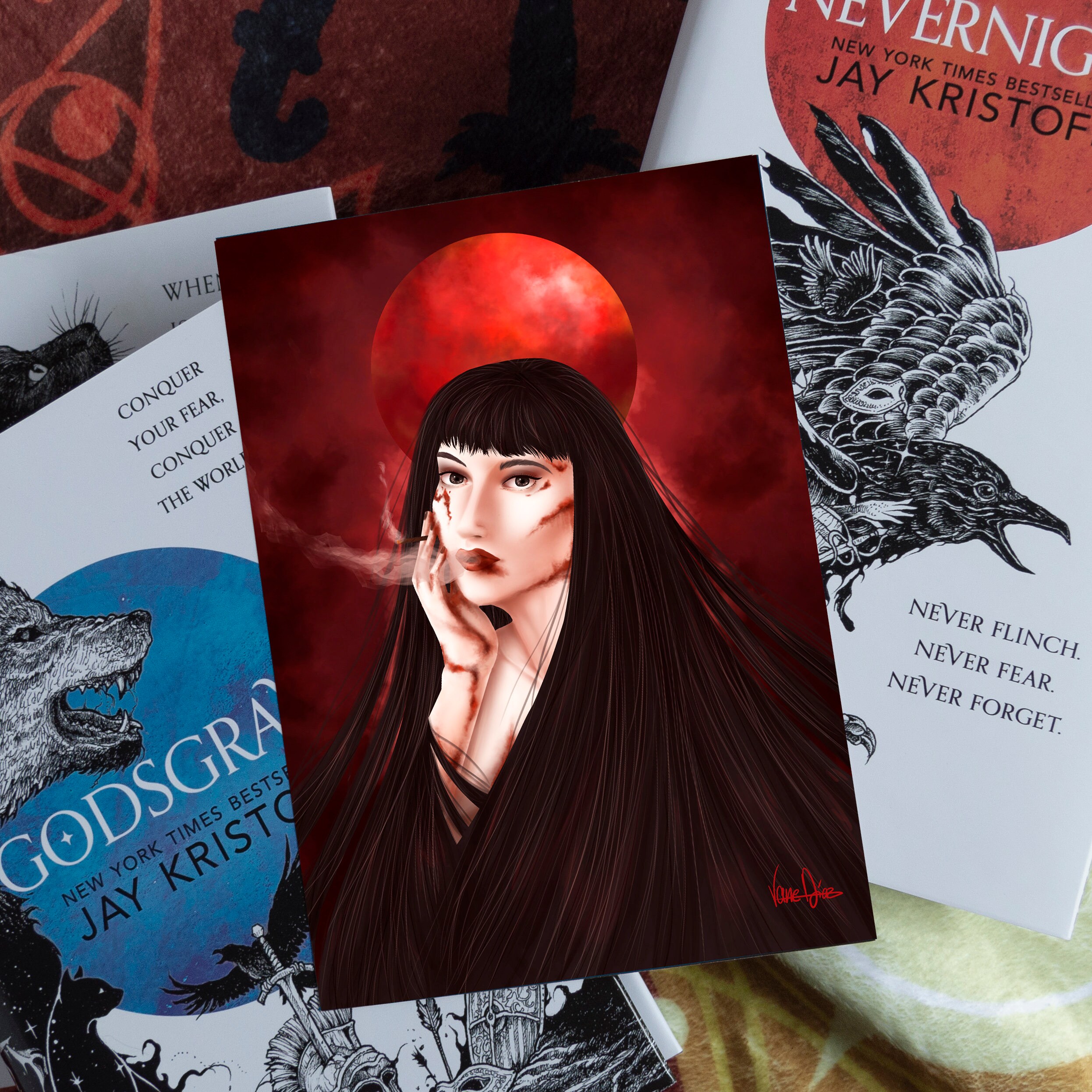 Nevernight Art Prints golden & Normal Paper | Etsy