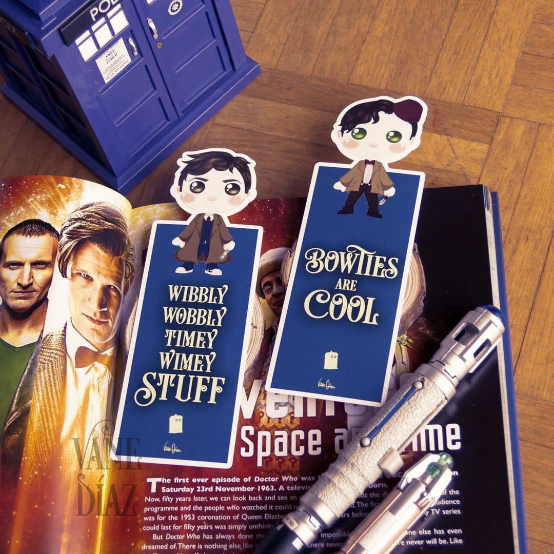 Doctor Who | Silhouette Bookmarks | Magnetic Bookmarks - Etsy