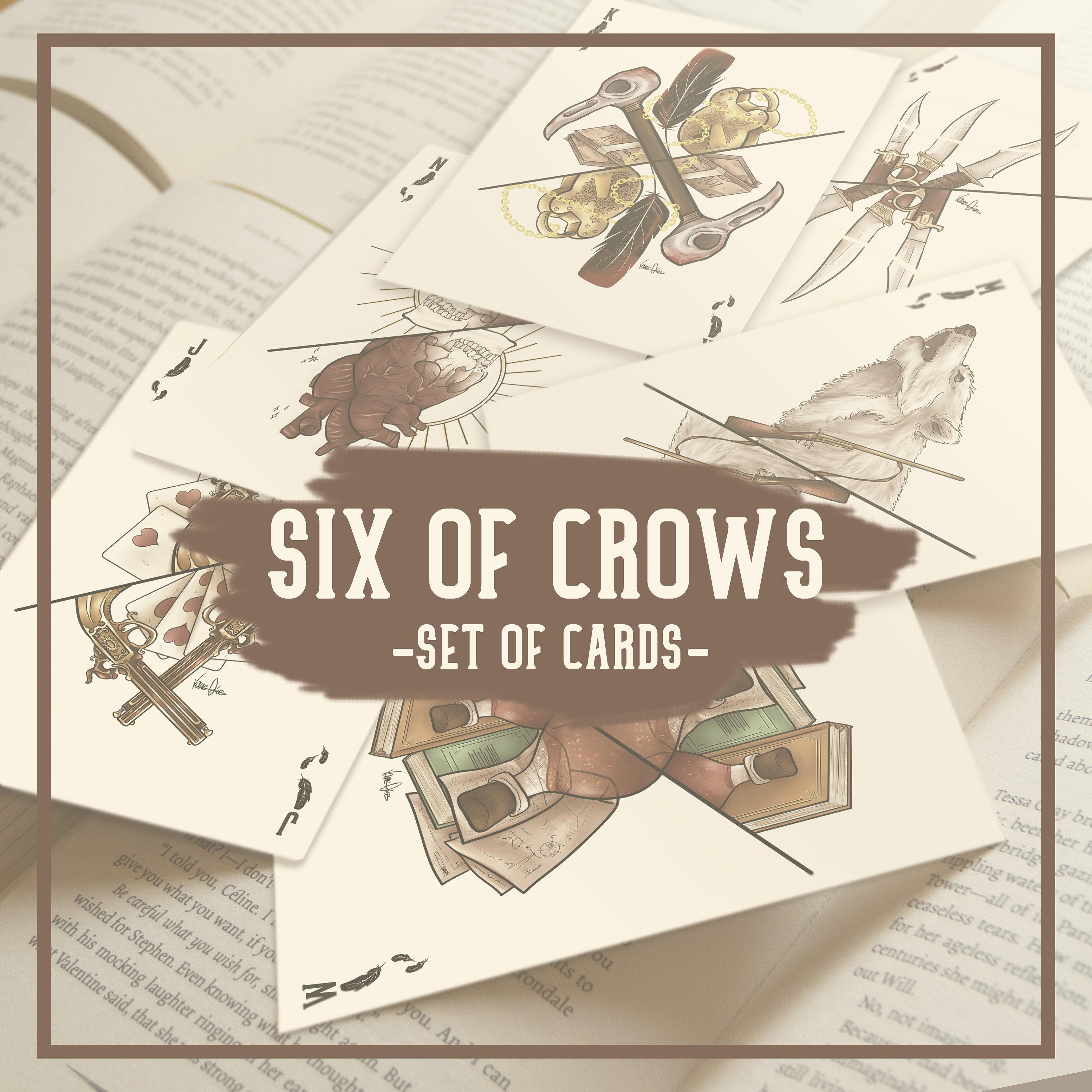 Six de corbeaux Jeu de cartes - Etsy France