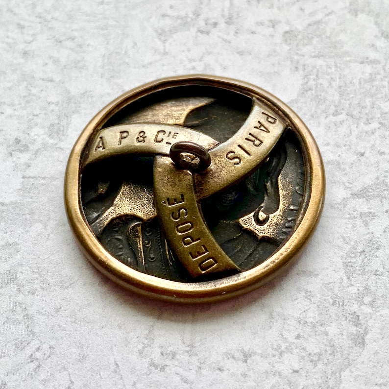 Antique Japanese Military Button Large Brass Button, Maresuke Nogi ...