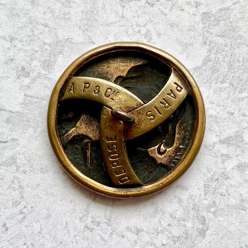 Antique Japanese Military Button Large Brass Button, Maresuke Nogi ...