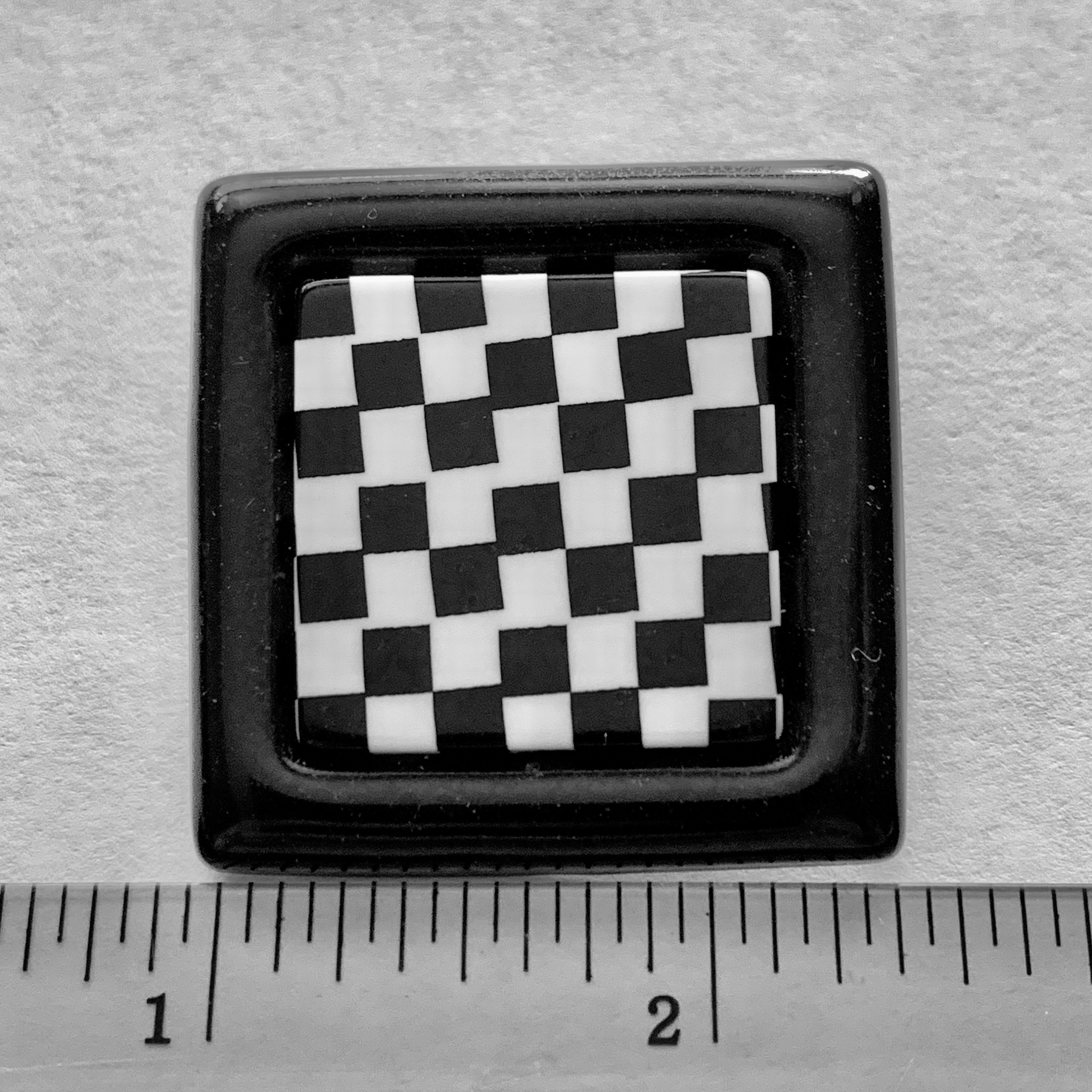 Large Plastic Checkerboard Button Two Piece Square Button - Etsy