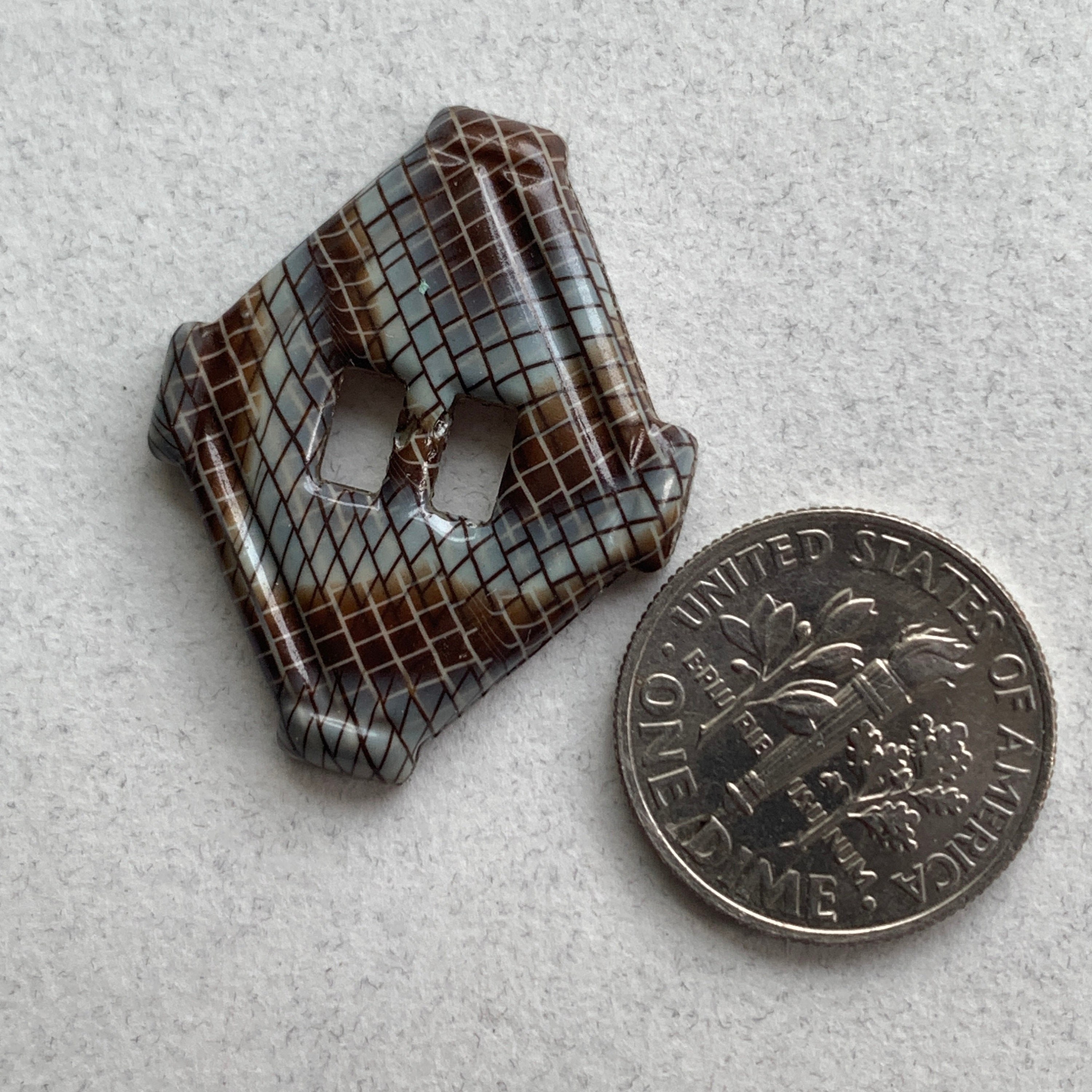 Unique Vintage Art Deco Celluloid Button Paper Thin Button 1 - Etsy