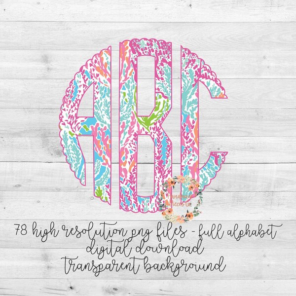 Monogram Scallop - Etsy