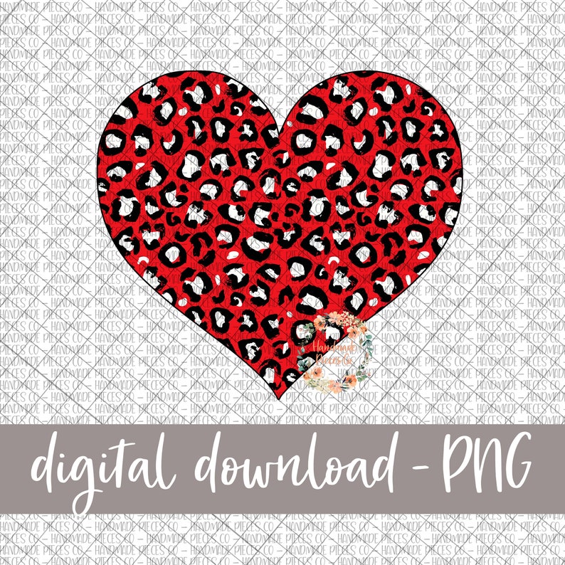 Leopard Heart PNG, Red Leopard Heart, Valentine's Day File, Leopard ...