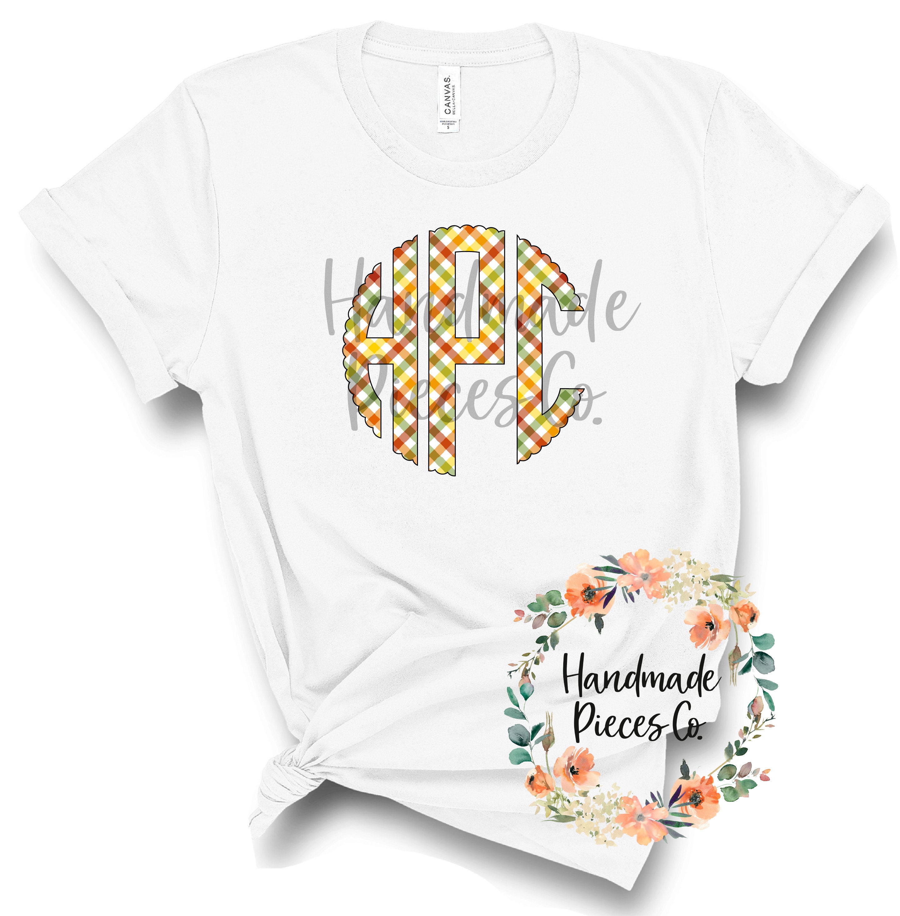 Fall Monogram Plaid Monogram Monogram PNG Full Alphabet - Etsy