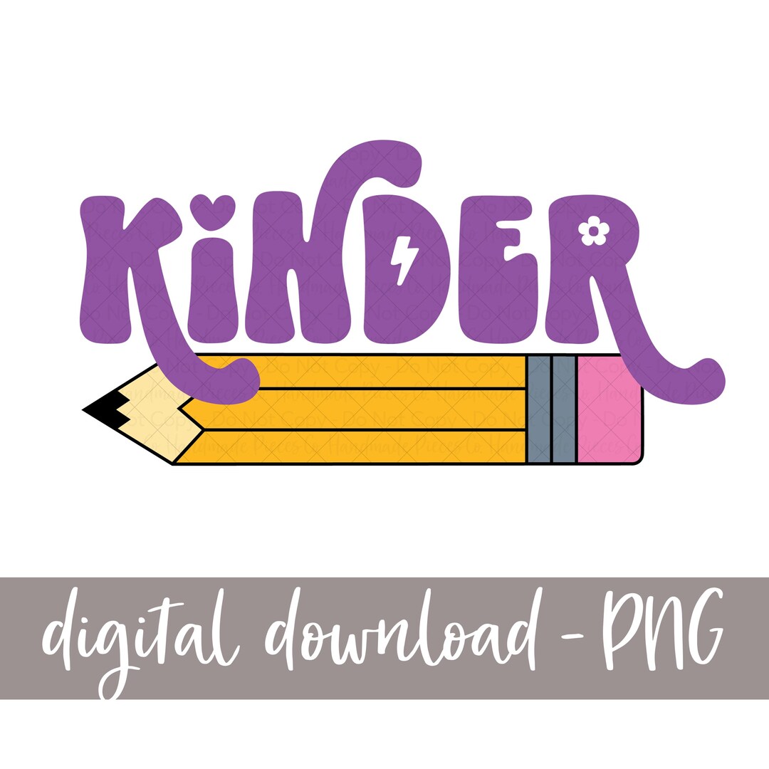 Kinder PNG, Kindergarten File, Back to School PNG, Grade School File ...