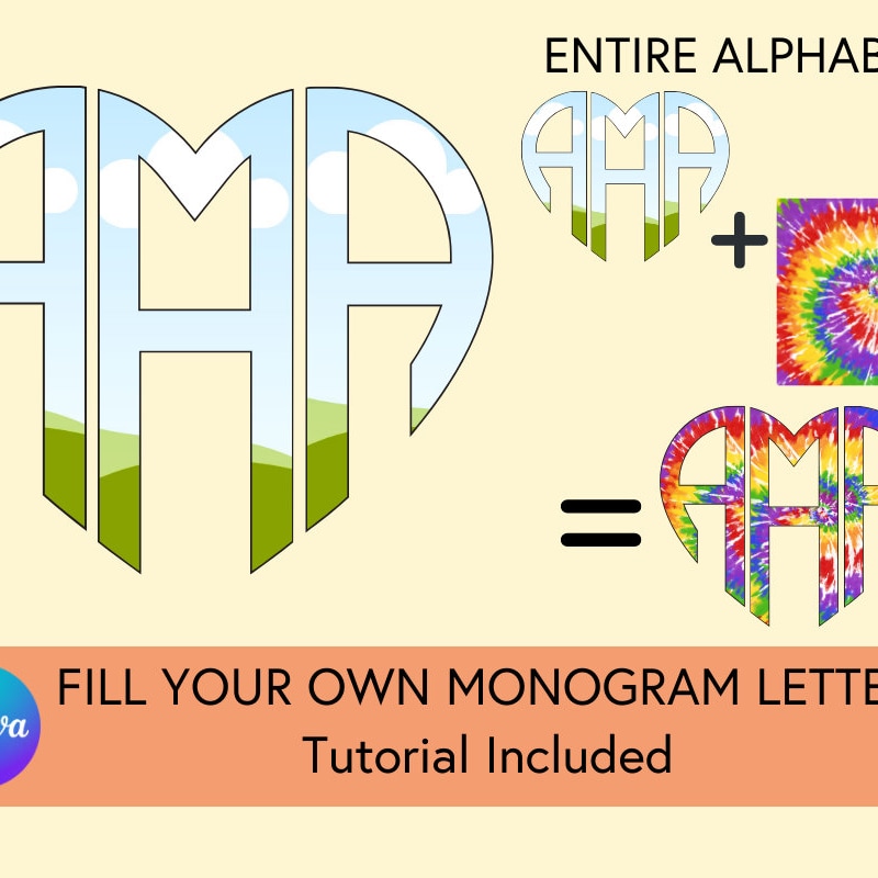 Shape Monogram - Etsy