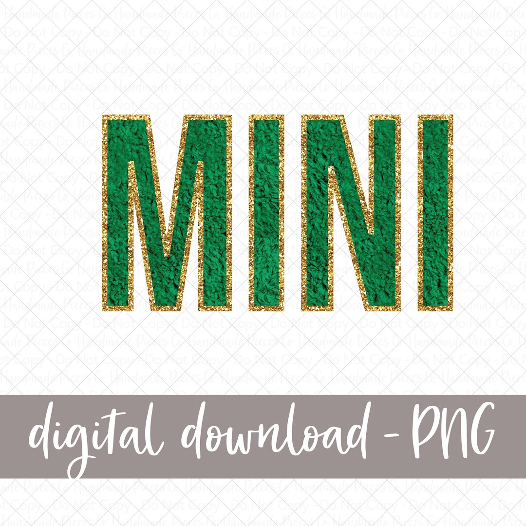 Mini PNG, Chenille Patch Print, Mini Chenille Print, St. Patrick's Day ...